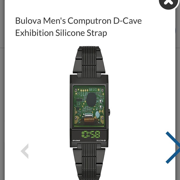 Bulova | Accessories | Bulova Computron D Cave With Silicone Strap ...
